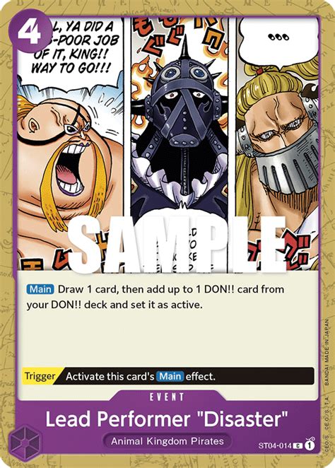 Optcg Products [st04 014] Lead Performer Disaster