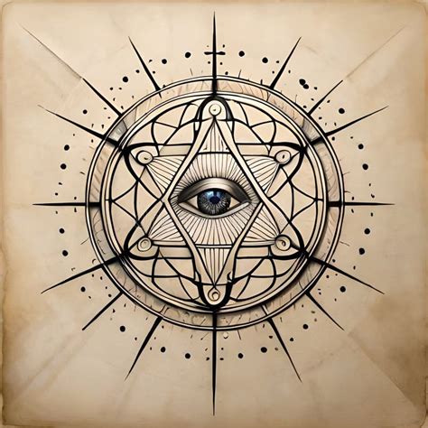 Sacred Geometry All Seeing Eye Illuminati Symbolism Stock Illustration Illustration Of Hidden