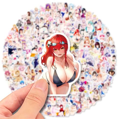 10 50pc Ahegao Hentai Cute Waifu Anime Notebook Laptop Phone Decal