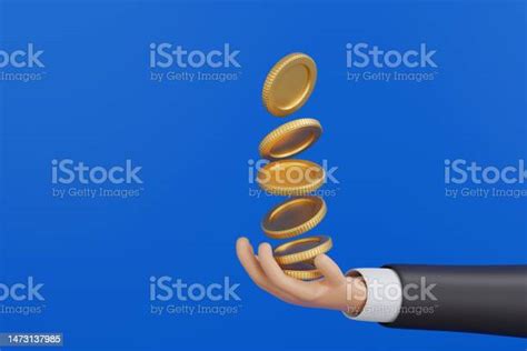사업가 손 사업에 떨어지는 금화는 이익을 얻고 3d 렌더링을 수행합니다 경제에 대한 스톡 사진 및 기타 이미지 경제 금융 남자 사업가 Istock
