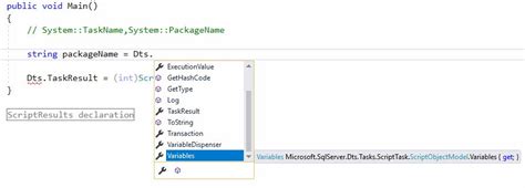 Ssis Design Pattern Use Script Tasks For Etl Instrumentation