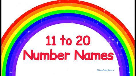 Number Names 11 20 Number Spelling Learn Numbers 11 To 20 Spell Numbers Numbernames