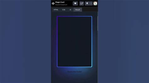 Css Animated Card Html And Css Heresthecode Coding Htmlcss Youtube