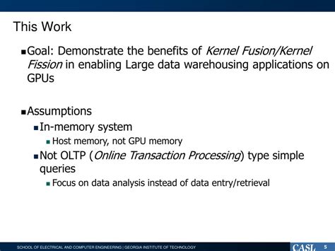 Ppt Optimizing Data Warehousing Applications For Gpus Using Kernel