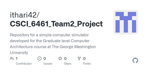 github ithari42 csci 6461 team2 project repository for a simple