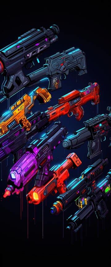 Premium Photo Firearms Frenzy Seamless Guns Pattern Background