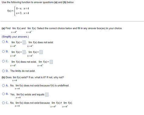 Solved Use The Following Function To Answer Questions A Chegg