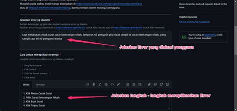 Cara Melaporkan Masalah Dan Mengirim Permintaan Fitur Panduan Opendesa