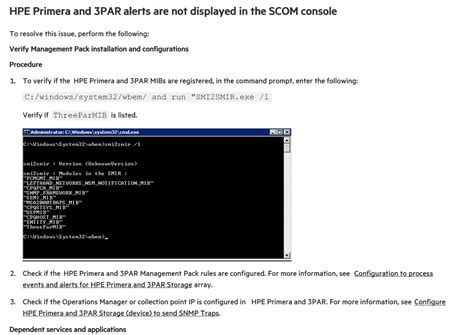 Scom Hpe Storage Device Monitoring Not Working Microsoft Qanda