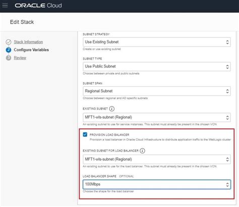 add a new load balancer in an existing subnet