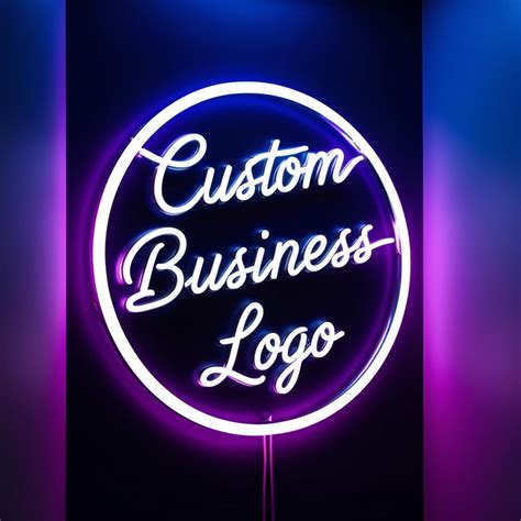 Custom Neon Sign Logo Custom Led Business Sign Uv Printing Acrylic