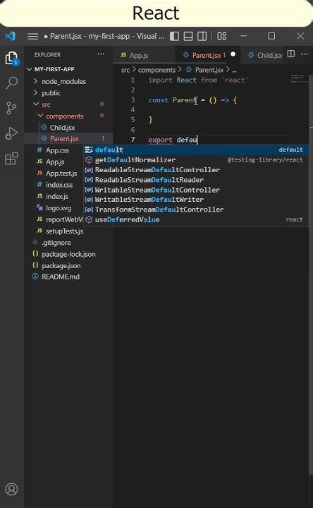 Your First Component In React Reactjs React Youtube