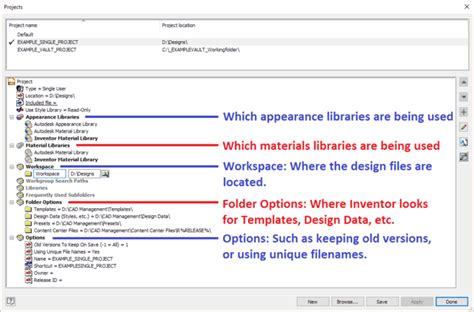Inventor Project Files