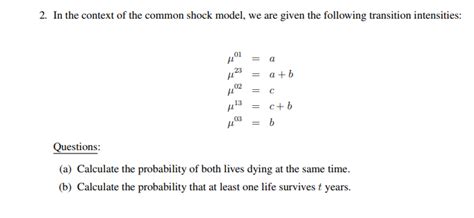 2 In The Context Of The Common Shock Model We Are