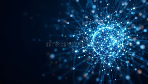Data Technology Abstract Futuristic Illustration With Low Poly Shapes