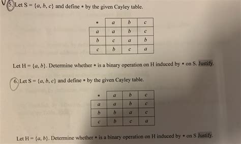 Solved V5 Let S {a B C} And Define By The Given
