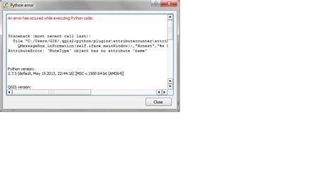 Python Creating A Plugin On Qpy Which Counts Attributes Stack Overflow