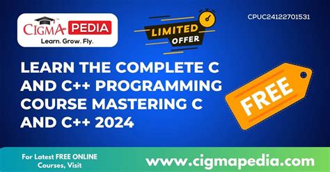 Learn The Complete C And C Programming Course Mastering C And C