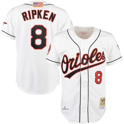 Mitchell And Ness Cal Ripken Baltimore Orioles White Home Authentic Jersey