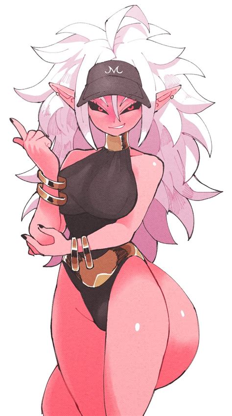 Android 21 And Majin Android 21 Dragon Ball And 1 More Drawn By