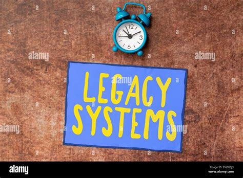 Conceptual Display Legacy Systems Concept Meaning Old Method Technology Computer System Or