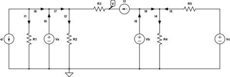 Circuit Analysis Calculating The Current Coming Out Of The Voltage Source Electrical