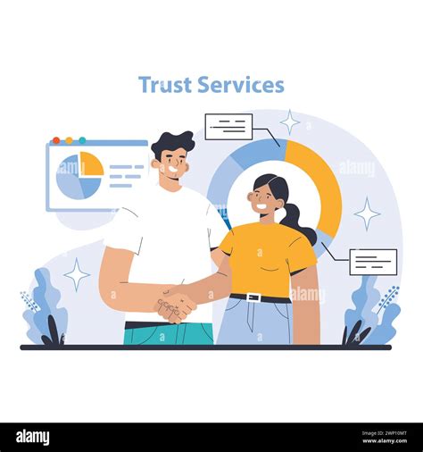 Trust Services Concept Secure Asset Management And Estate Planning