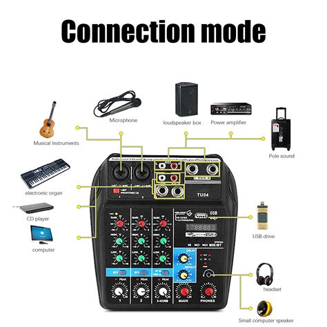 Portable Bluetooth Mini Mixing Console Sound Card Vicedeal