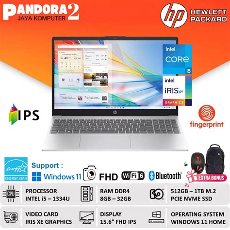 Jual Laptop HP Core I5 RAM 16GB SSD 1TB 15 Inch Full HD Win 11 Baru Murah Shopee Indonesia