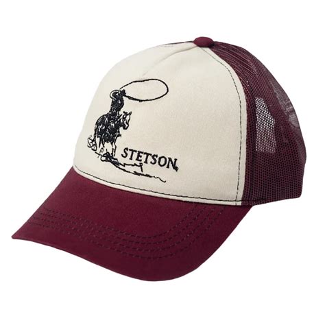 Buy Stetson Lasso Trucker Cap Red The Stable Door