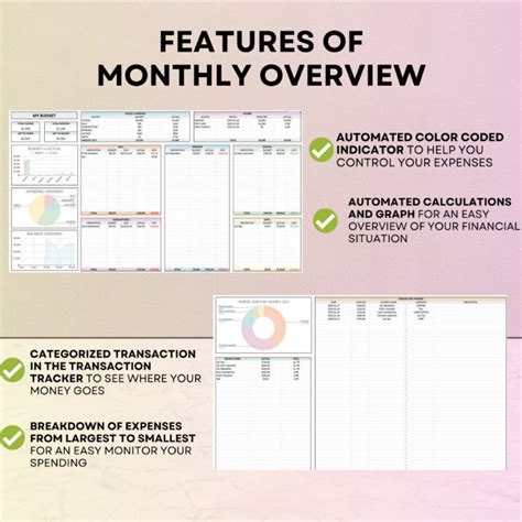 Excel Template Sheet Complete Monthly Budget Excel Template Automated Excel Template Sheet Complete Monthly Budget Excel Template Automated