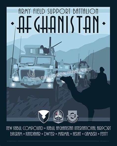 Come See Afghanistan 401st Afsb Squadron Posters