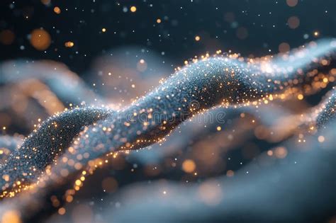 Abstract Glowing Particles Form An Intricate Web Like Structure Symbolizing Viral Spread The