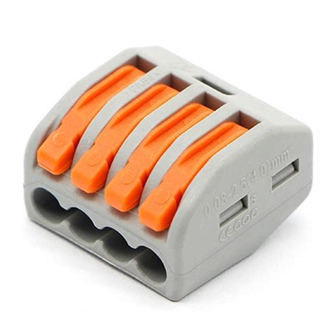 Pct 213 Cage Spring Terminal Block 3 Poles Connector Screwless Terminal