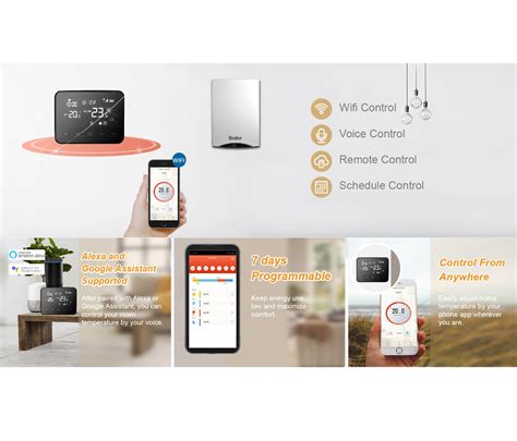 Smart Wifi Thermostat Digital Day Programmable Central Heating With Receiver Low Energy
