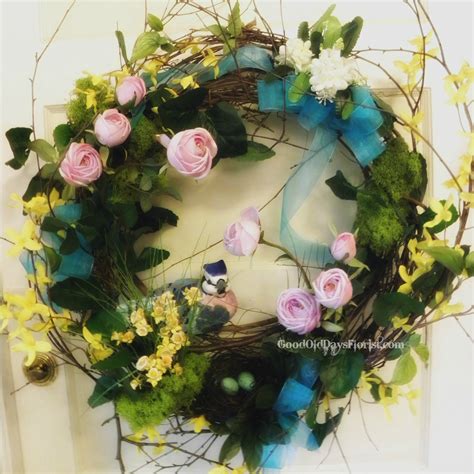 Nested Wild Bird Wreath Good Old Days Florist