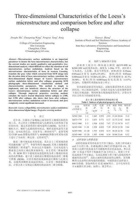 Pdf Three Dimensional Characteristics Of The Loesss Microstructure And Comparison Before And