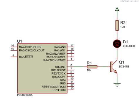 pic lab pic16 experiment 1 led blinking