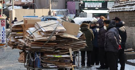 폐지 줍는 노인 4만2000명 한 달에 얼마나 벌까