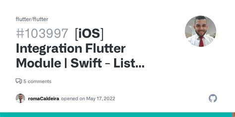 [ios] integration flutter module swift list widgets won t scroll on