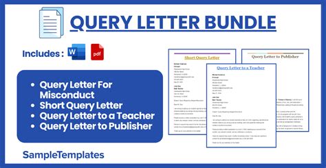 FREE 16 Query Letter Samples In PDF Word