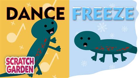 The Dance Freeze Song Freeze Dance Scratch Garden Youtube Music