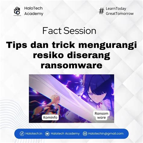 Halotech Academy On Linkedin Tipsmelindungidatadariransomware