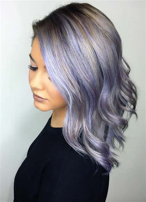 50 Lovely Purple And Lavender Hair Colors In Balayage And Ombre
