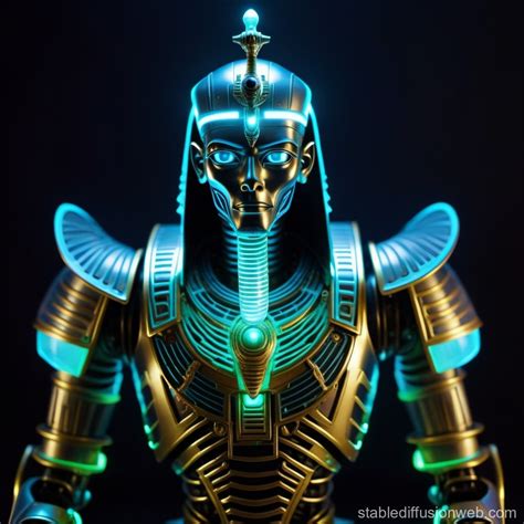 Luminous Pharaoh Robot Stable Diffusion Online