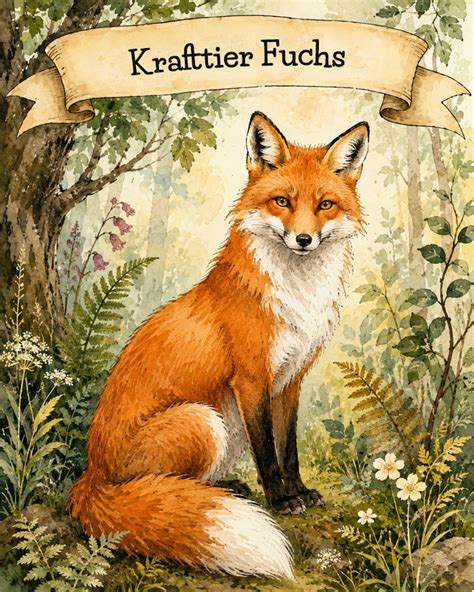 Krafttier Fuchs 🔎 Symbolik Tageskarte Orakel