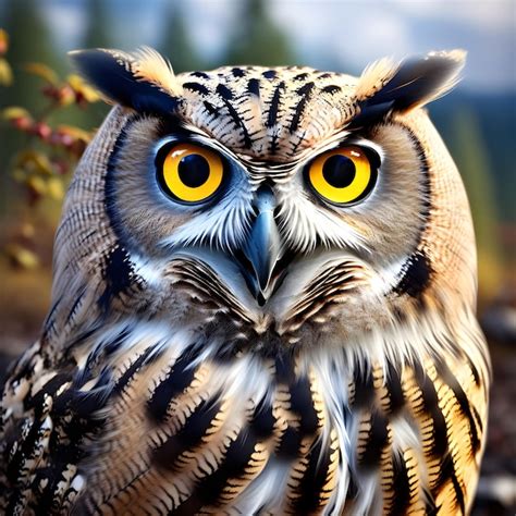 Premium Photo Owl Head