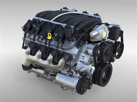 Gm Ls3 Engine 3d Turbosquid 1375207