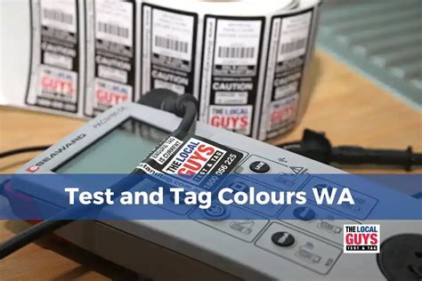 Test And Tag Colours WA The Local Guys