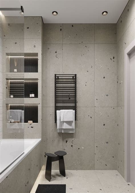 Ванная под камень Ванная стиль Интерьер Дизайн дома